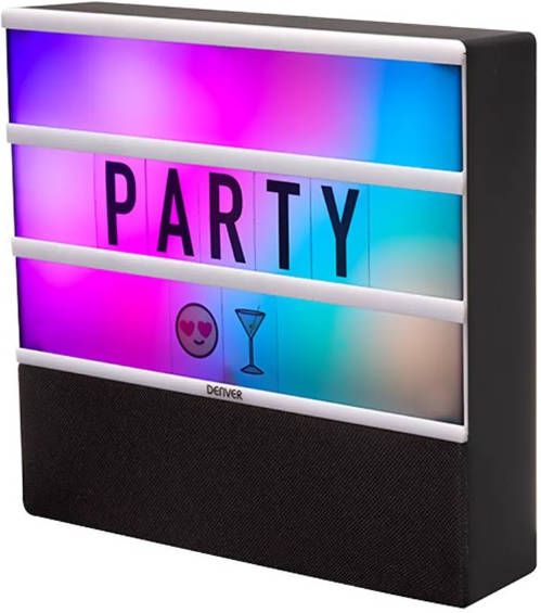 Denver BTL 50 Bluetooth Speaker Lichtbox met Letters ...